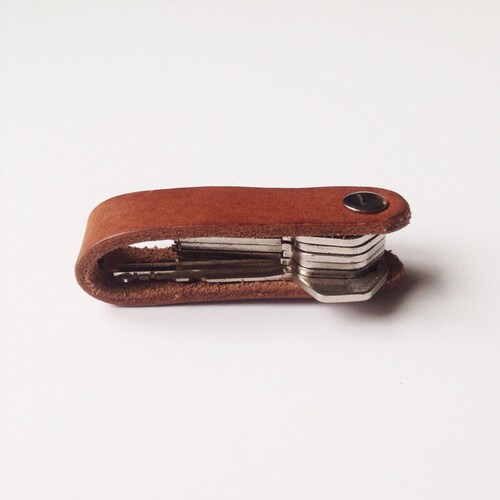 Vintage Leather Key Organizer Slim Leather Key Holder Leather - Etsy