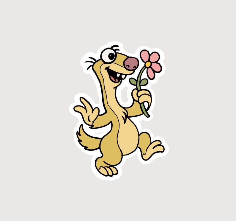 Ice Age Cartoon Stickers - Etsy