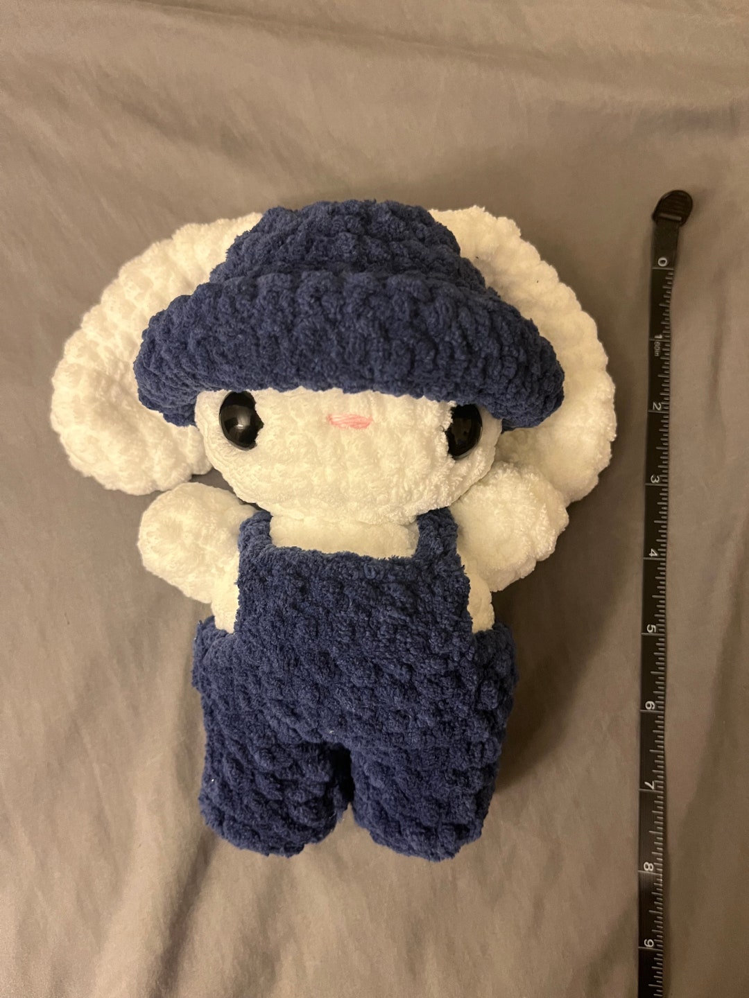 Crochet Bunny With Overalls and Bucket - Etsy