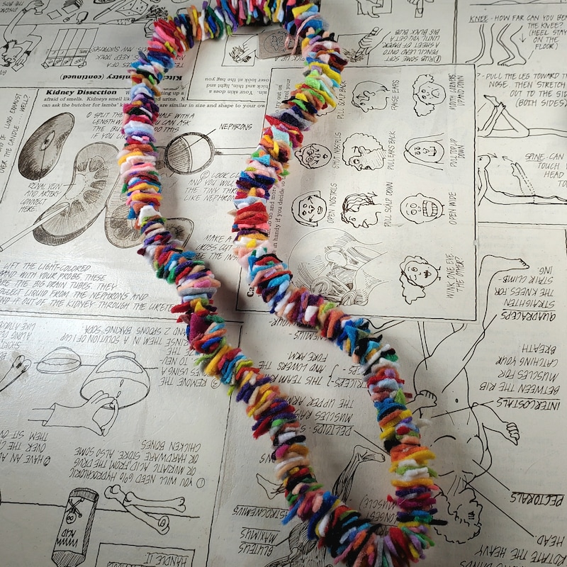 Necklace Made of Felt - Etsy