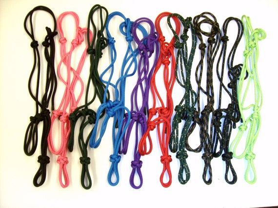 Weanling Size 1/4 Rope HALTER Yacht Rope U Pick Color - Etsy