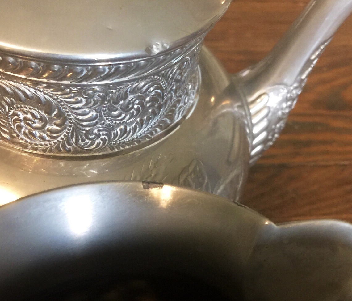 Antique Meriden Silver Tea Set Coffee Pot Teapot Sugar Creamer - Etsy