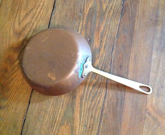 6.5 copper sauté pan Christian Wagner Rein Kupfer made | Etsy