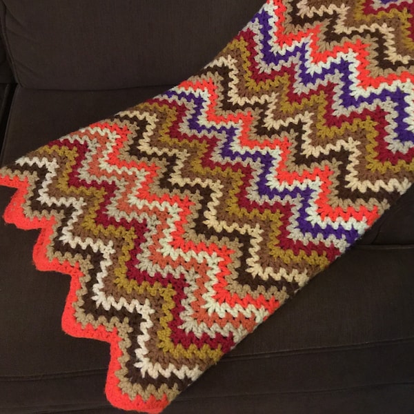 Chevron Afghan - Etsy
