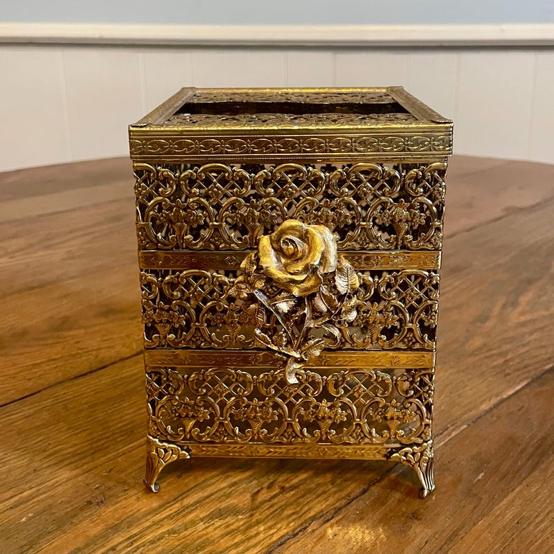 Filigree Tissue Box - Etsy