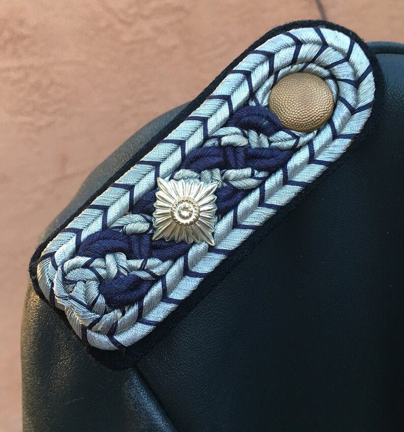 Outstanding Blue Gray Prussian State Police Leather Uniform Coat ...