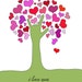 I Love You tree greeting card ASL I love you tree ASL | Etsy