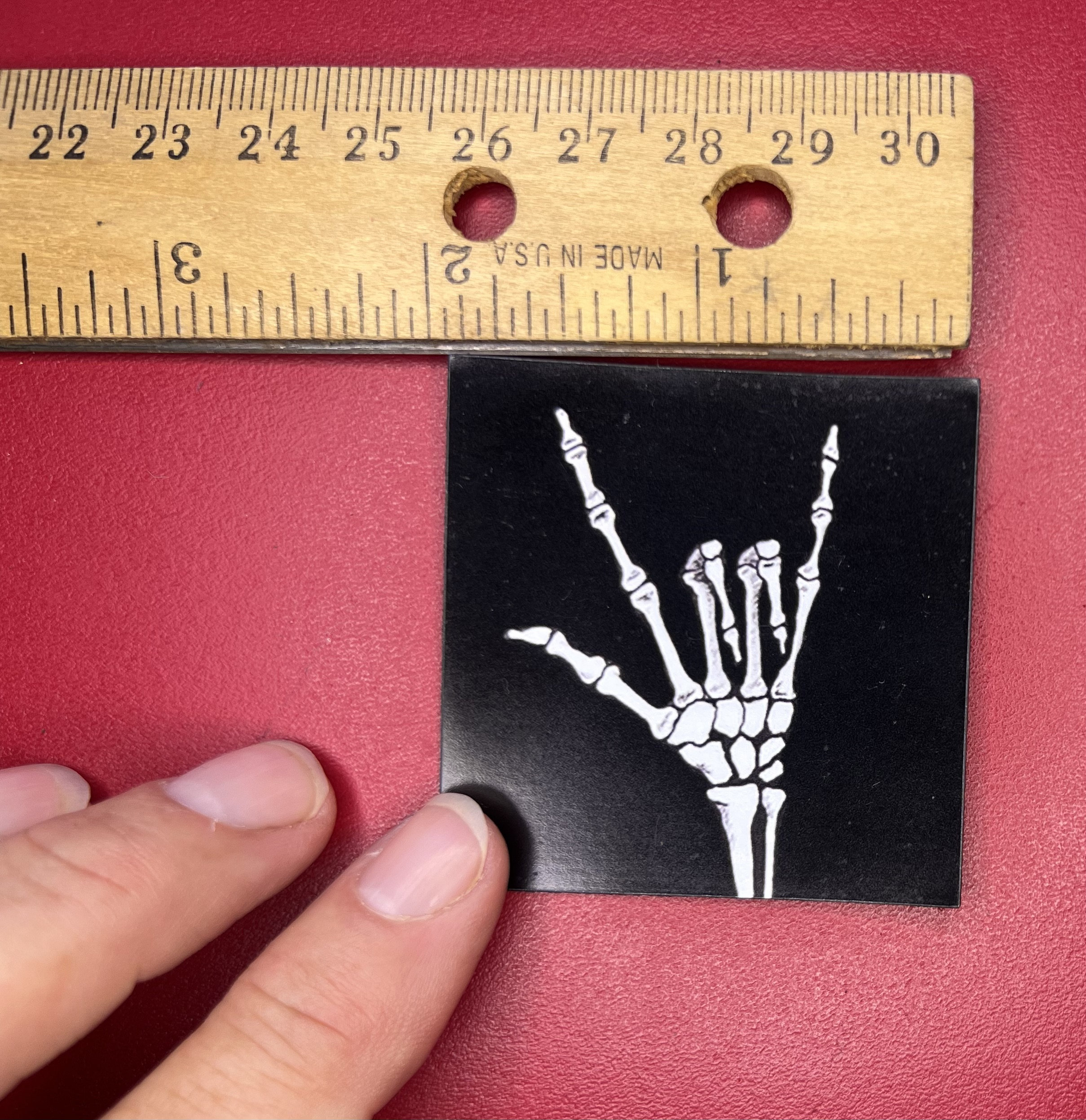 Skeleton ILY Magnet, ILY Magnet, ASL Magnet, Magnet, Skeleton, - Etsy