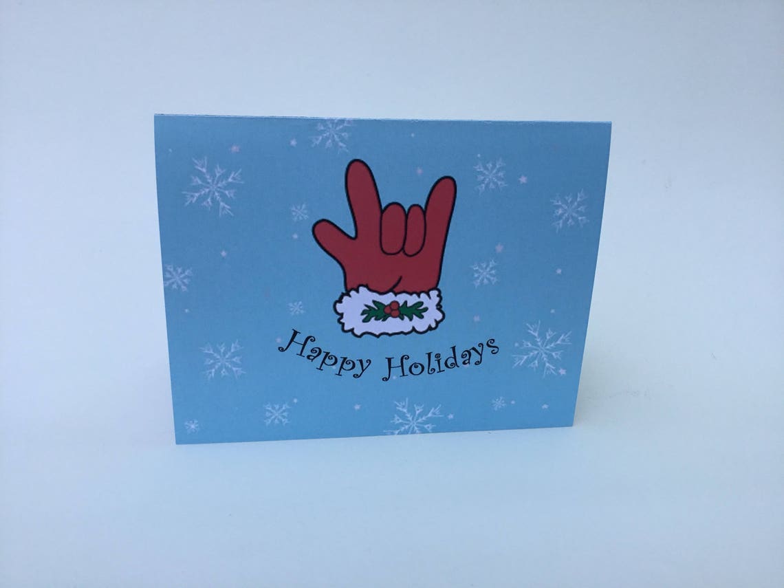 Mix Set of ASL Holiday/christmas Greeting Cards - Etsy
