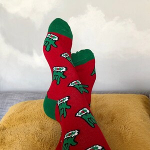 Christmas ILY Socks, Mismatch Option Too, Sign Language Socks, I Love ...