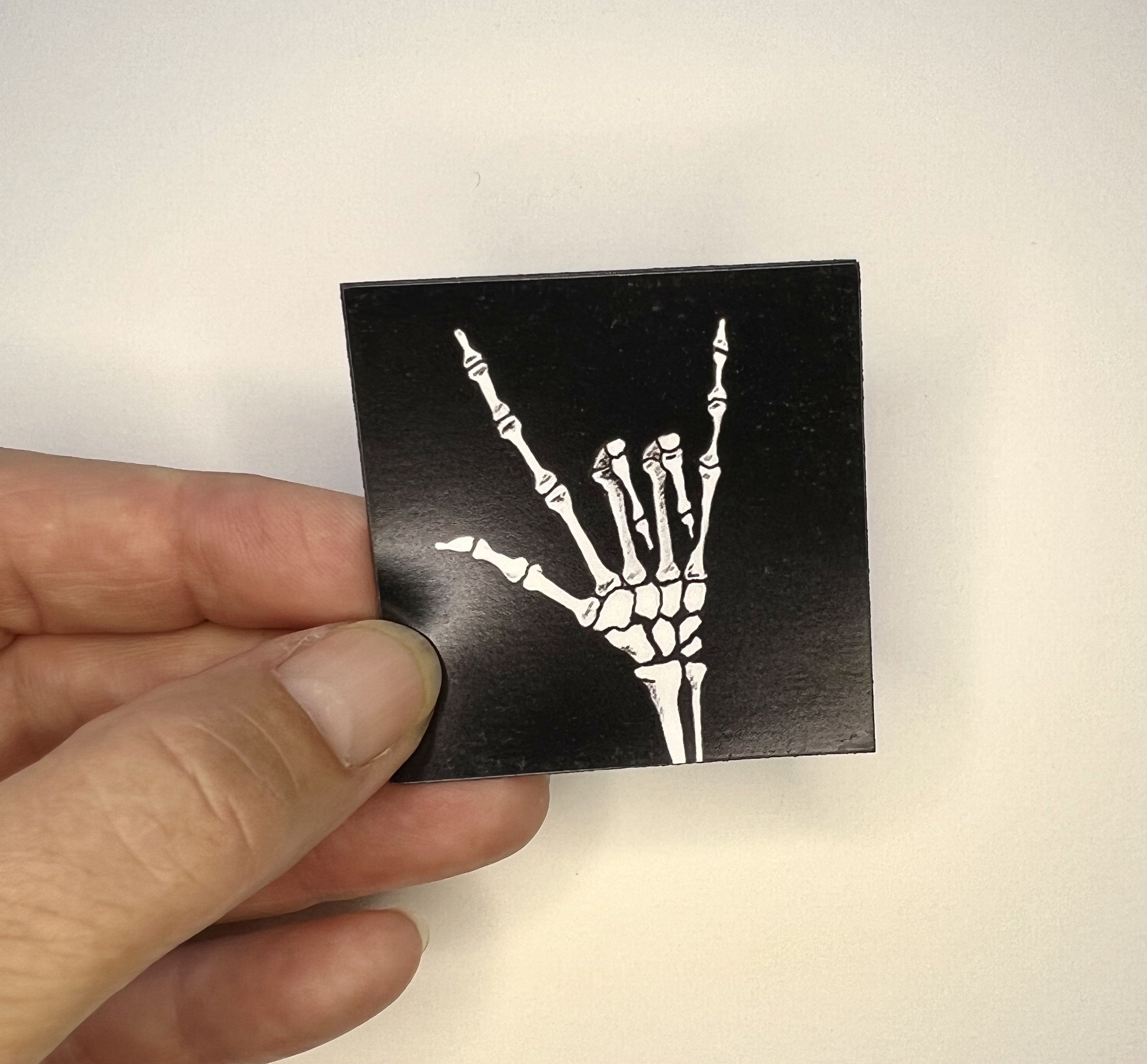 Skeleton ILY Magnet, ILY Magnet, ASL Magnet, Magnet, Skeleton, - Etsy