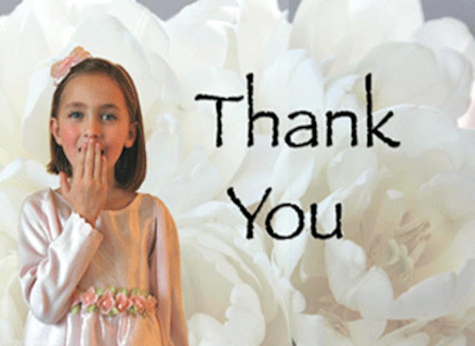 Thank You in ASL (girl) Just the Card - Etsy Canada