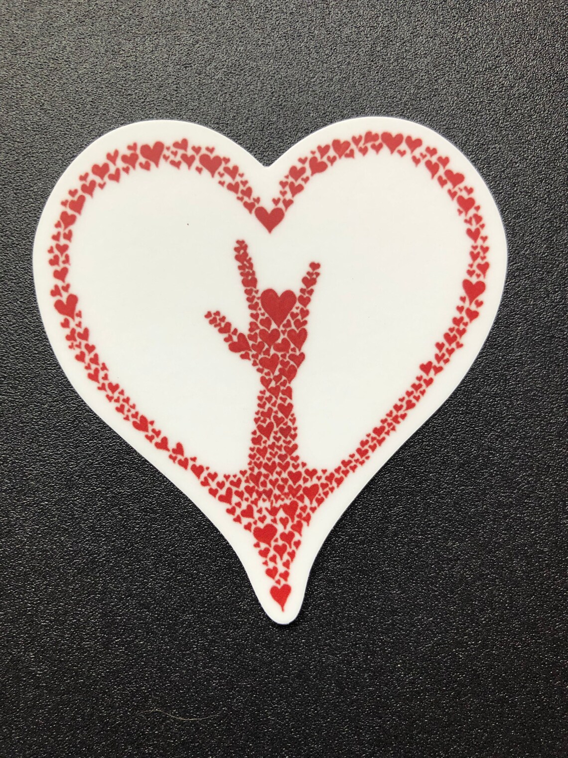 ASL ILY Hand in Heart ASL Sticker - Etsy