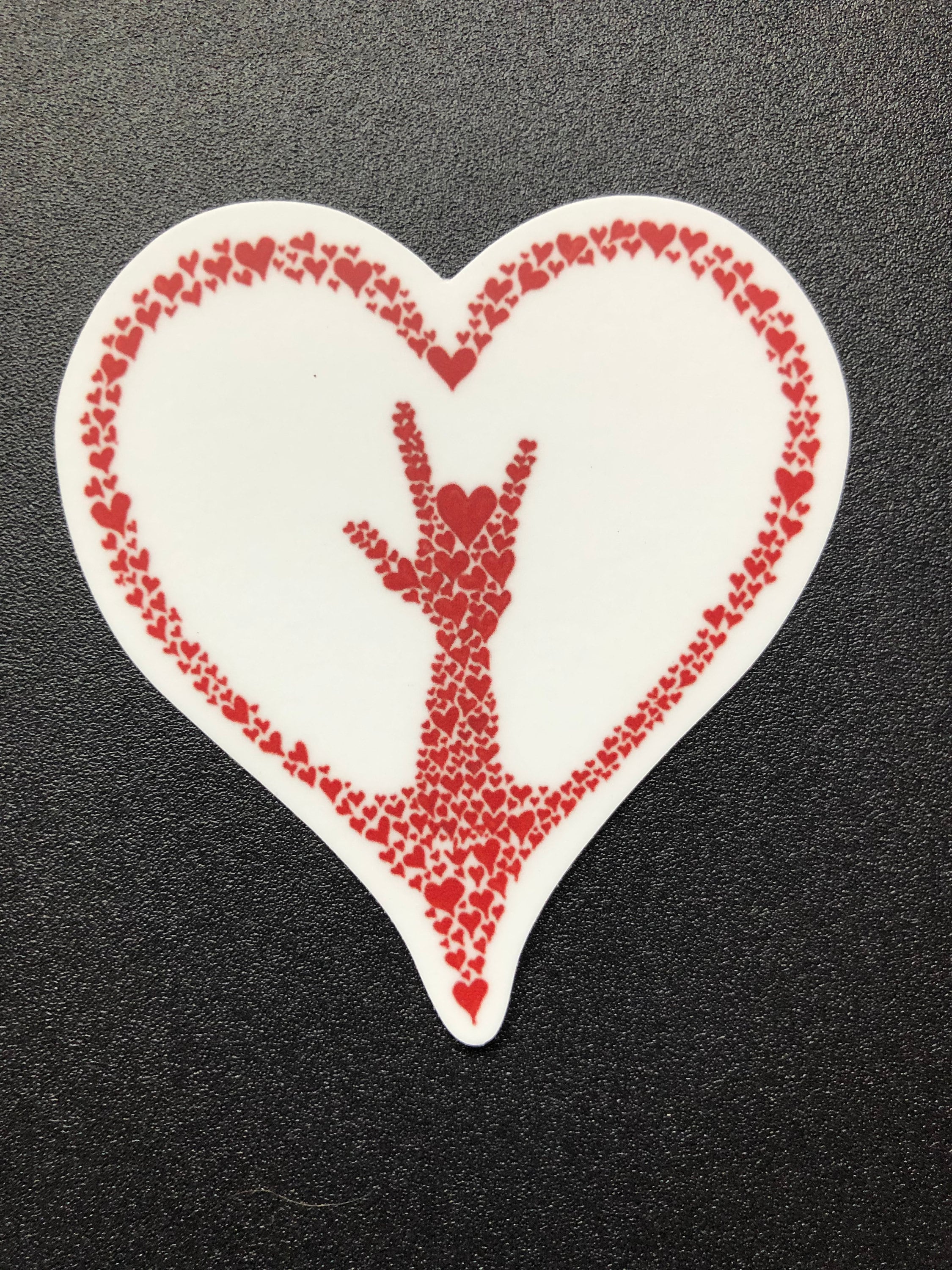 ASL ILY Hand in Heart ASL Sticker - Etsy