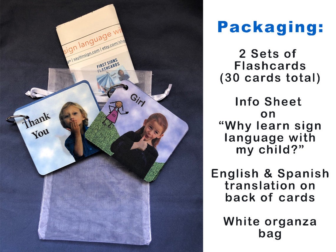 2 Sets of ASL Flashcards Sign Language Flashcards ASL | Etsy