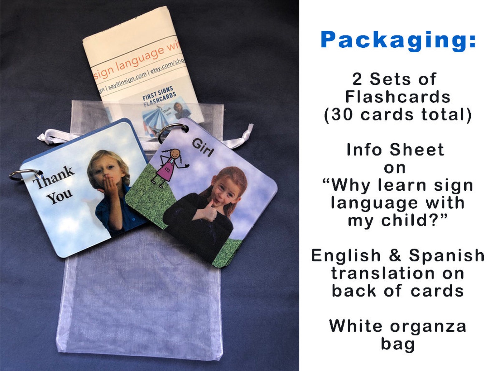 2 Sets of ASL Flashcards Sign Language Flashcards ASL | Etsy