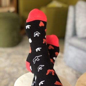 ASL ILY Socks, ASL Socks, Sign Language Socks, I Love You Socks, Socks ...