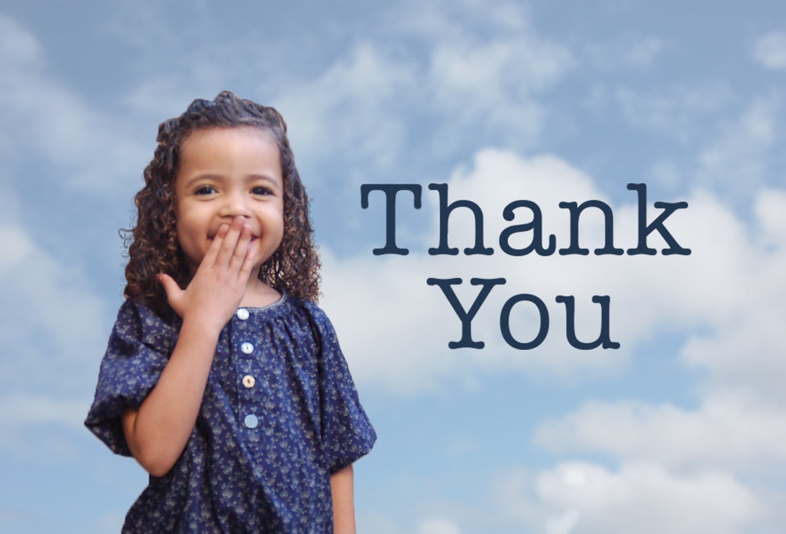 Thank You in ASL boy or Girl Greeting Card - Etsy