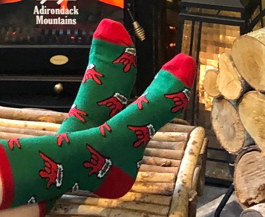 Christmas ILY Socks Mismatch option too sign language socks | Etsy