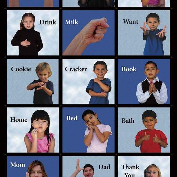 Sign Language Poster - Etsy