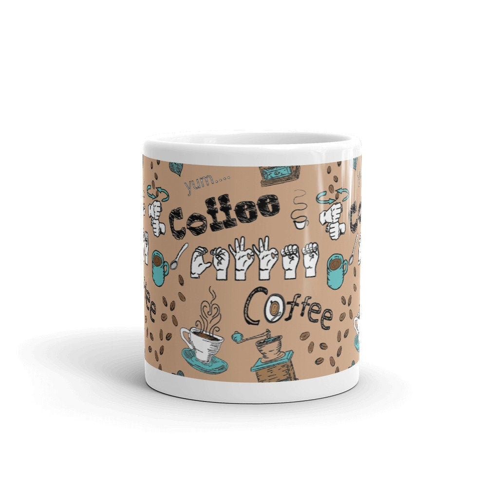 ASL Coffee Mug Coffee Mug Sign Language Mug Sign Language | Etsy