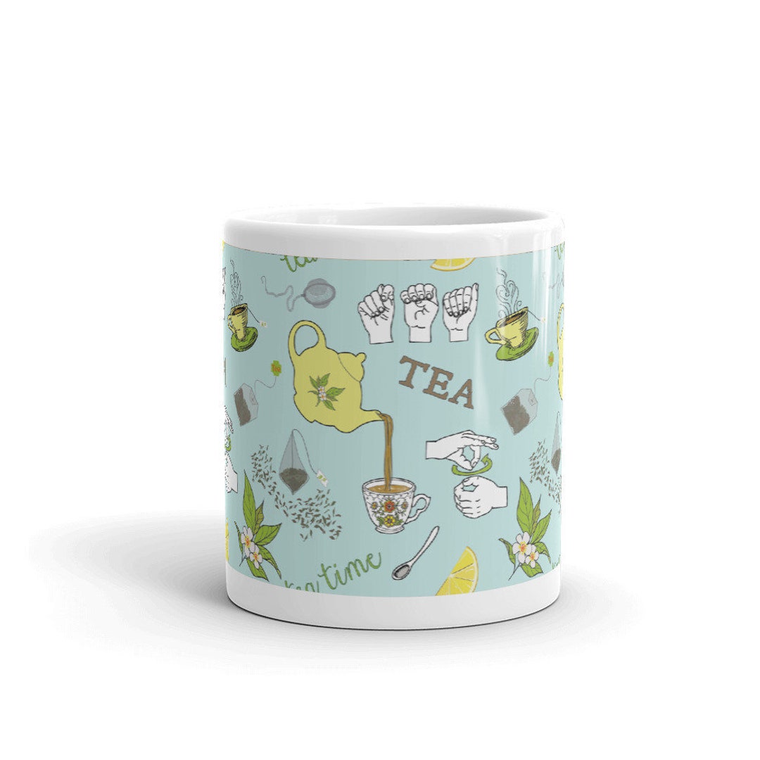 ASL Tea Mug: Sign Language Gift - Etsy