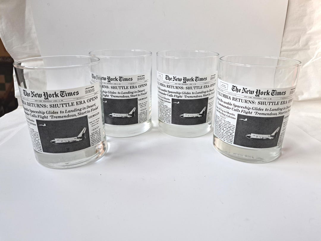 4 Wendy's Limited Edition New York Times SPACE SHUTTLE Collectible Bar ...