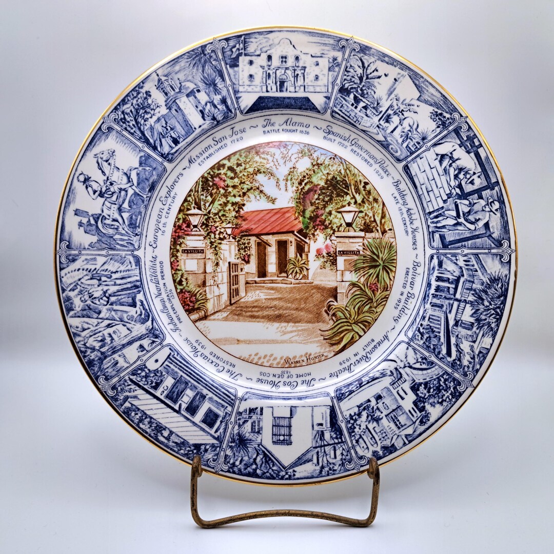 Jonroth Crown Devon 10" Plate, SAN ANTONIO La Villita, Royal ...