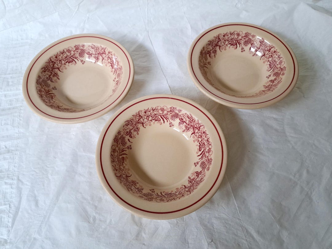 Set of 3 Shenango China Restaurant Ware 6.25" Cereal Bowls, Incaware ...