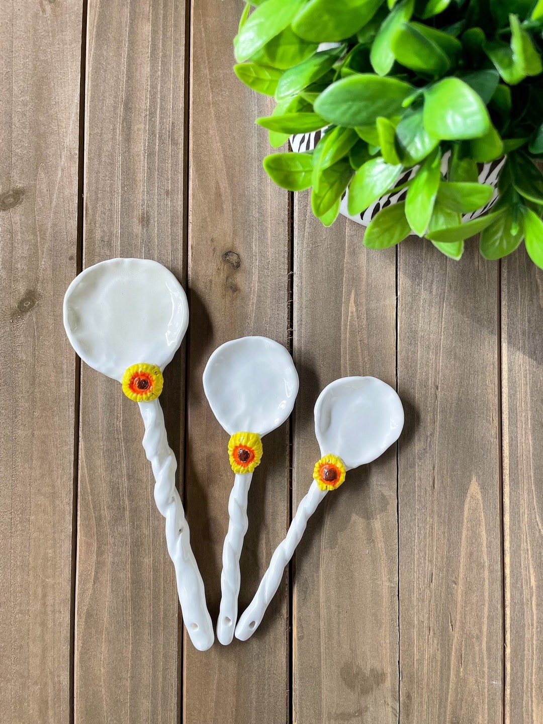 Ceramic Serving Spoons Pottery Spoons Handmade Spoons Serving Spoon Set ...