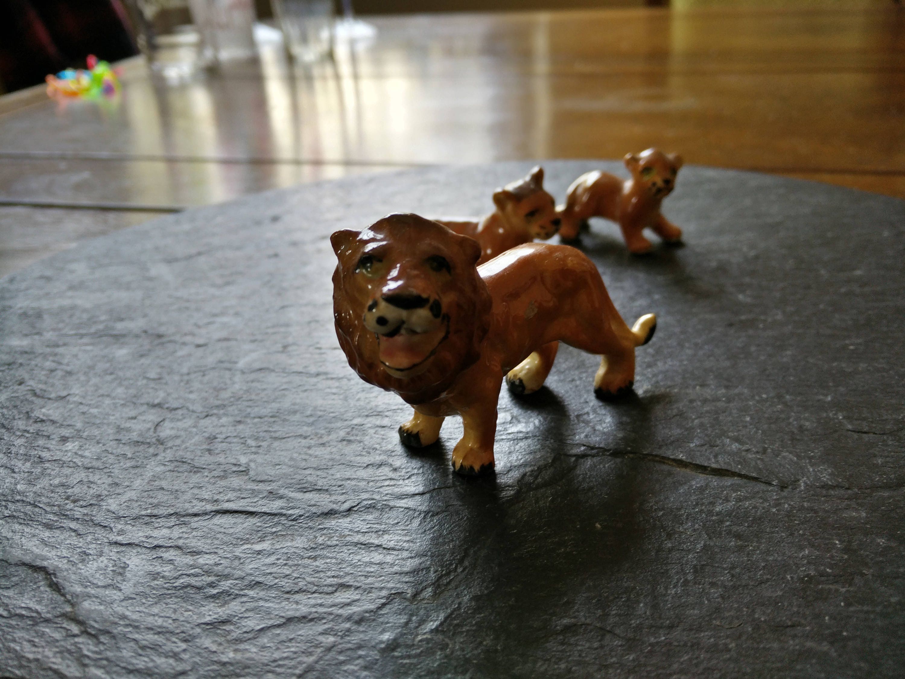 3 VTG Mini Lion Family Miniature Feline Animal Figurines - Etsy