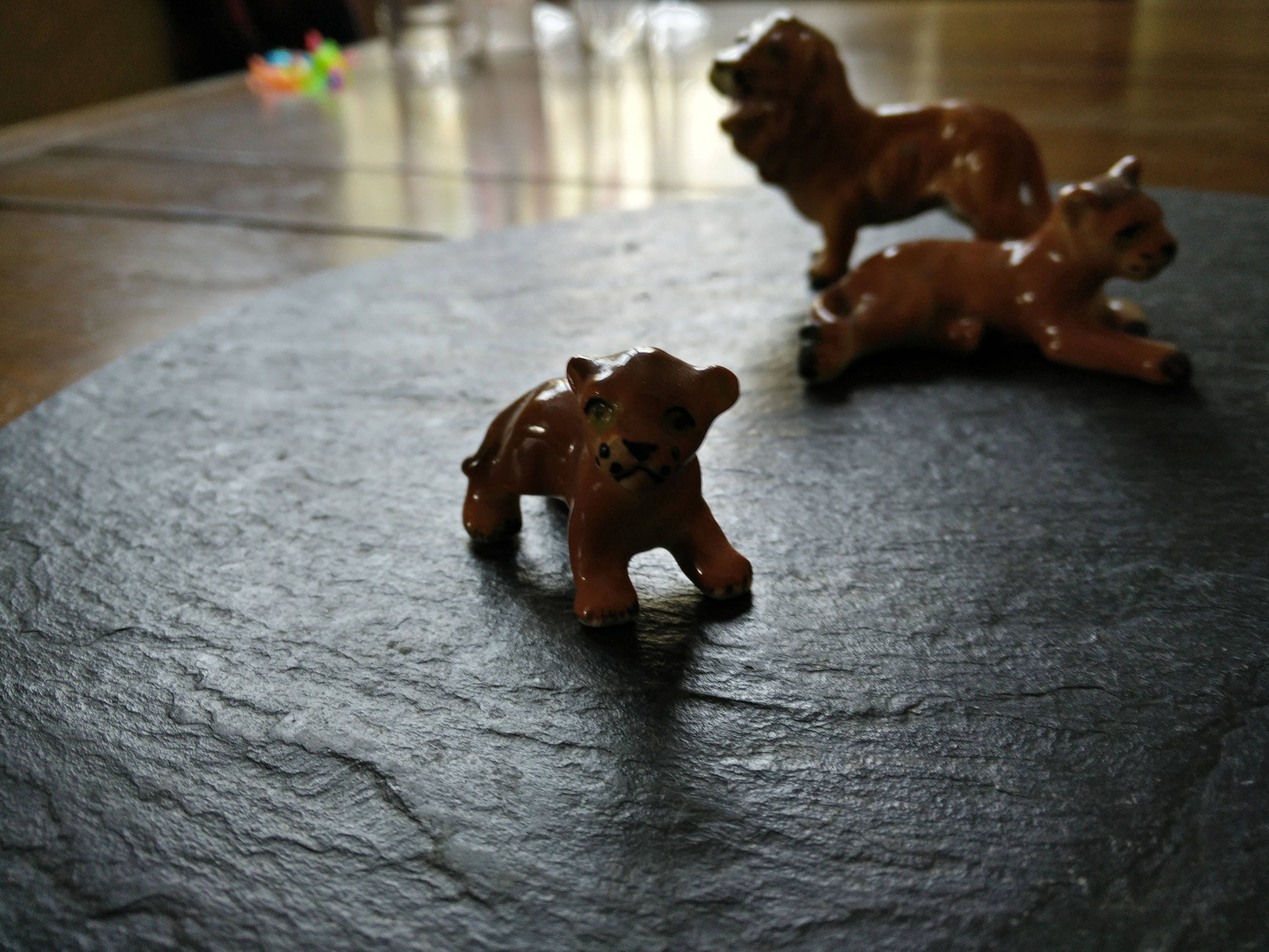 3 VTG Mini Lion Family Miniature Feline Animal Figurines - Etsy