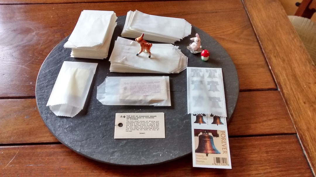 20 25 50 100 Small Glassine Gift Bag 2x3.5 Wax Translucent Mini Food ...