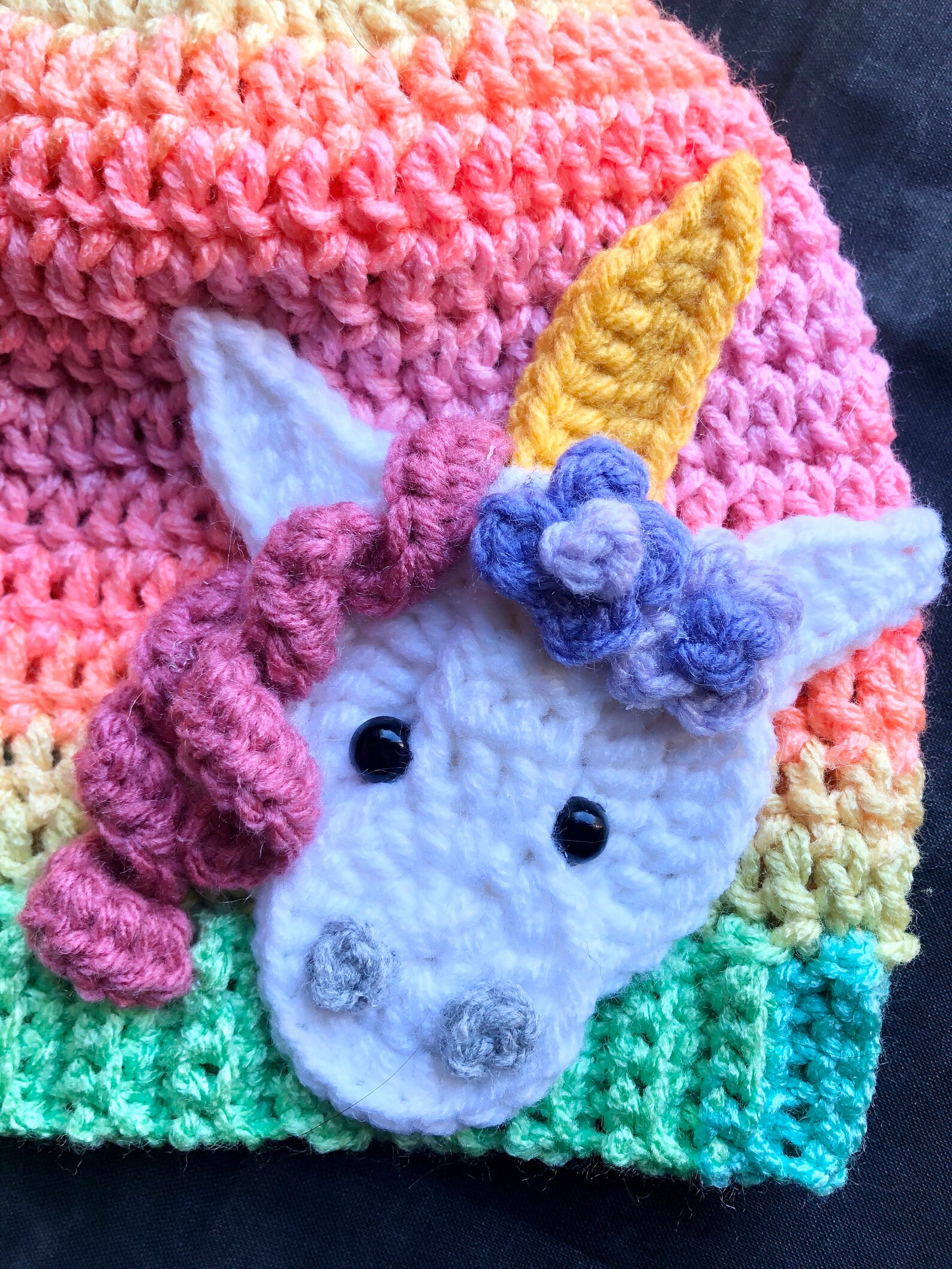 Unicorn Rainbow Winter Hat | Kid Winter Cap | Child Attire | Toddler ...