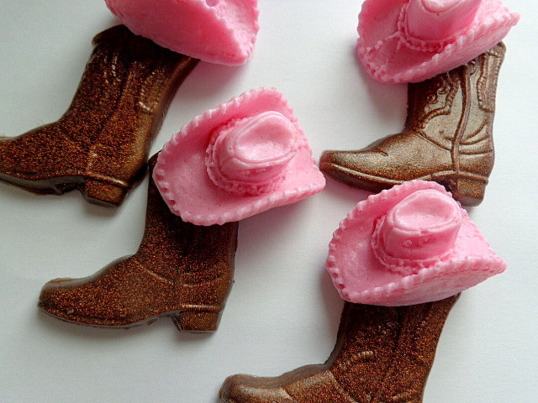 10 Cowboy Hat & Boot Soap Favors, Western, Horseback, Horse Shows ...