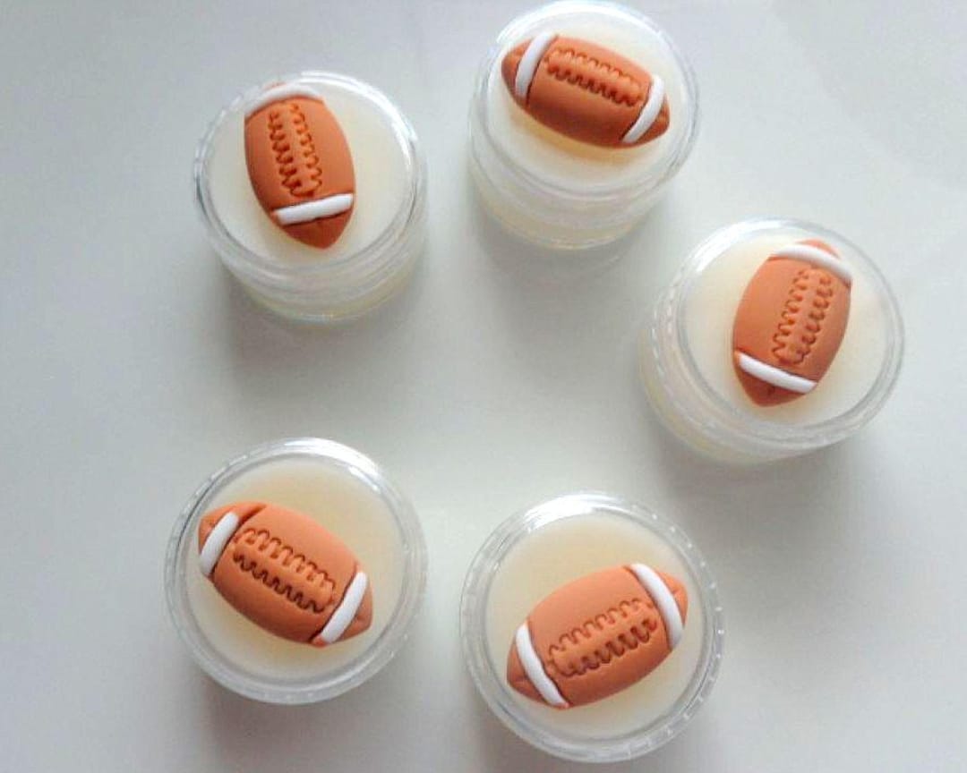 10 Football Lip Balm Favors, Party Favors, Football Fans - Etsy