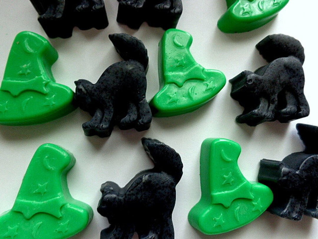 10 Scaredy Cat & Witch Hat Soap Favors, Showers, Birthdays, Halloween ...
