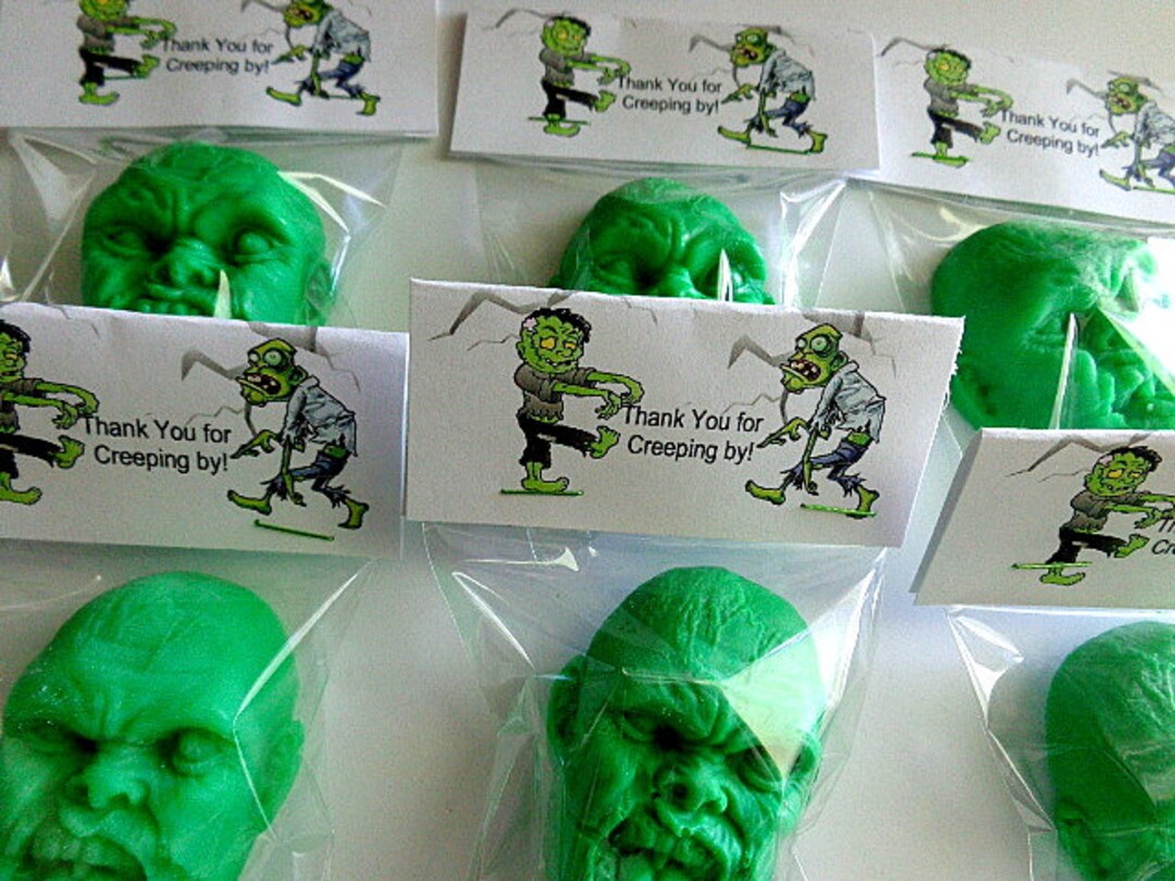 10 Zombie Soap Favors Halloween Parties Birthdays Zombies - Etsy