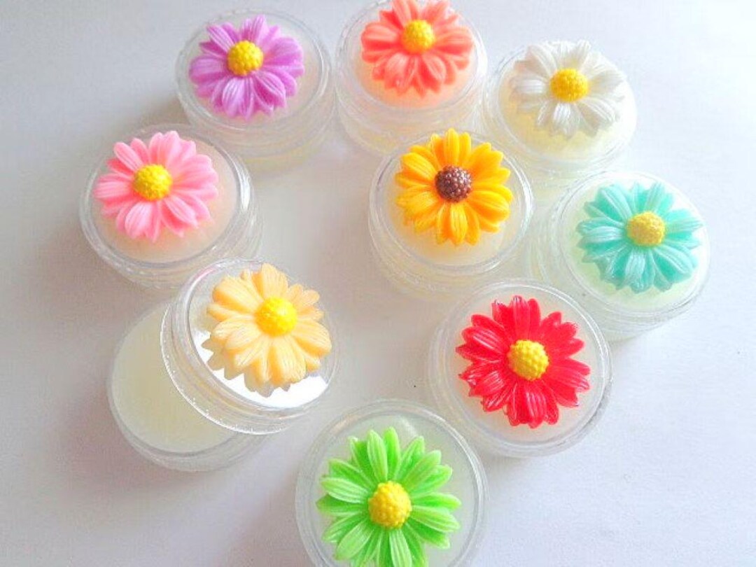 10 Daisy Favors, Lip Balm Party Favors, Showers, Special Occasion ...