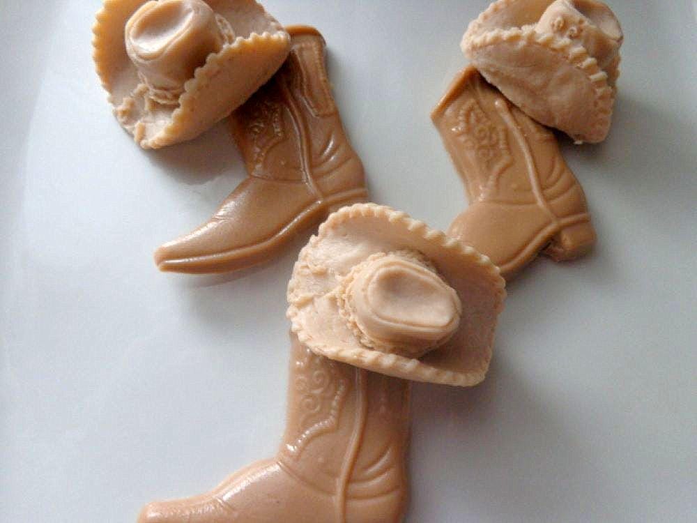 10 Cowboy/cowgirl Hat & Boot Soap Favors, Western, Horseback, Horse ...