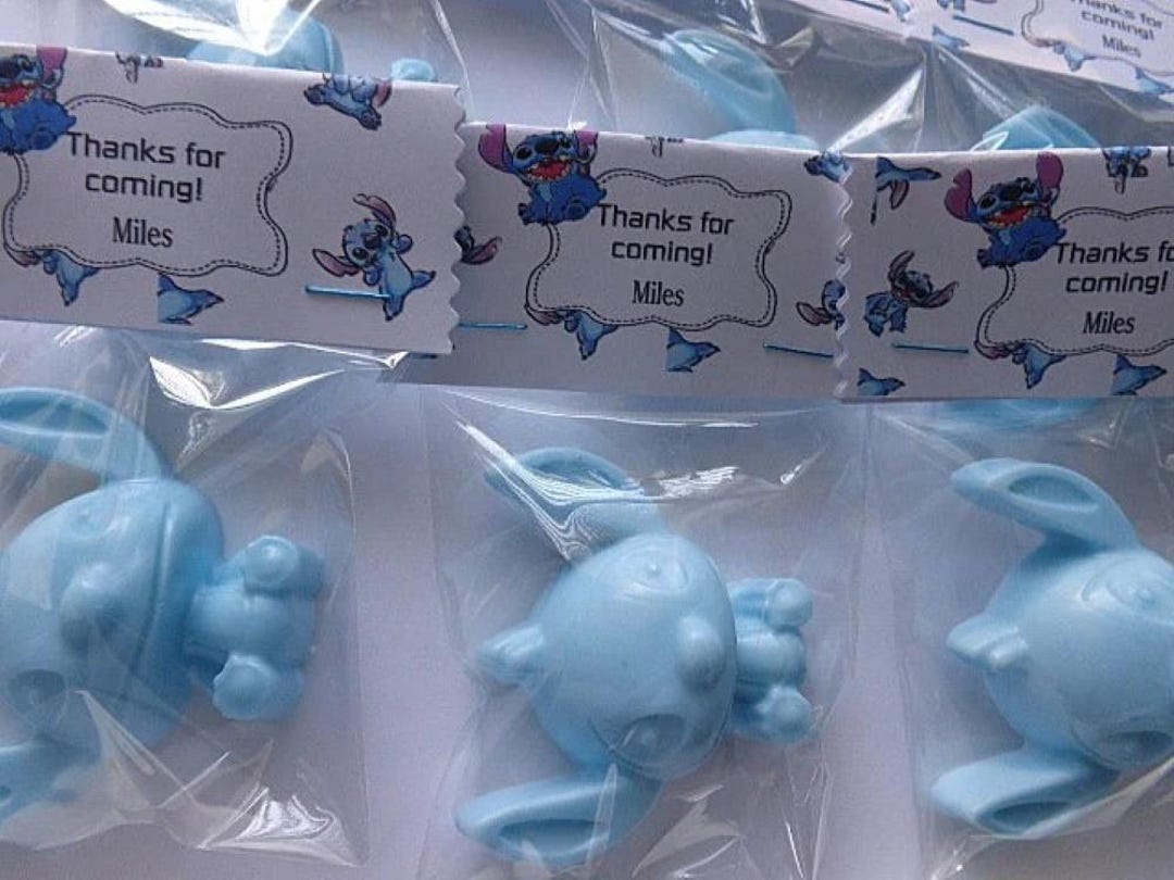 Stitch Soap Favors: Party Favors With Custom Packaging - Etsy
