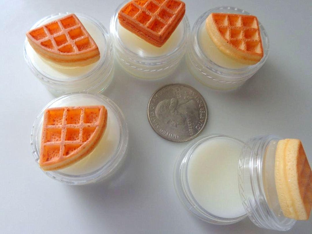 10 Waffle Lip Balm Favors, Party Favors, Breakfast Balms - Etsy
