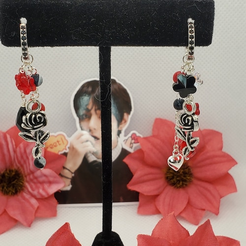BTS V Earrings Kim Taehyung Long Tassel Earrings BTS Dangle - Etsy Canada