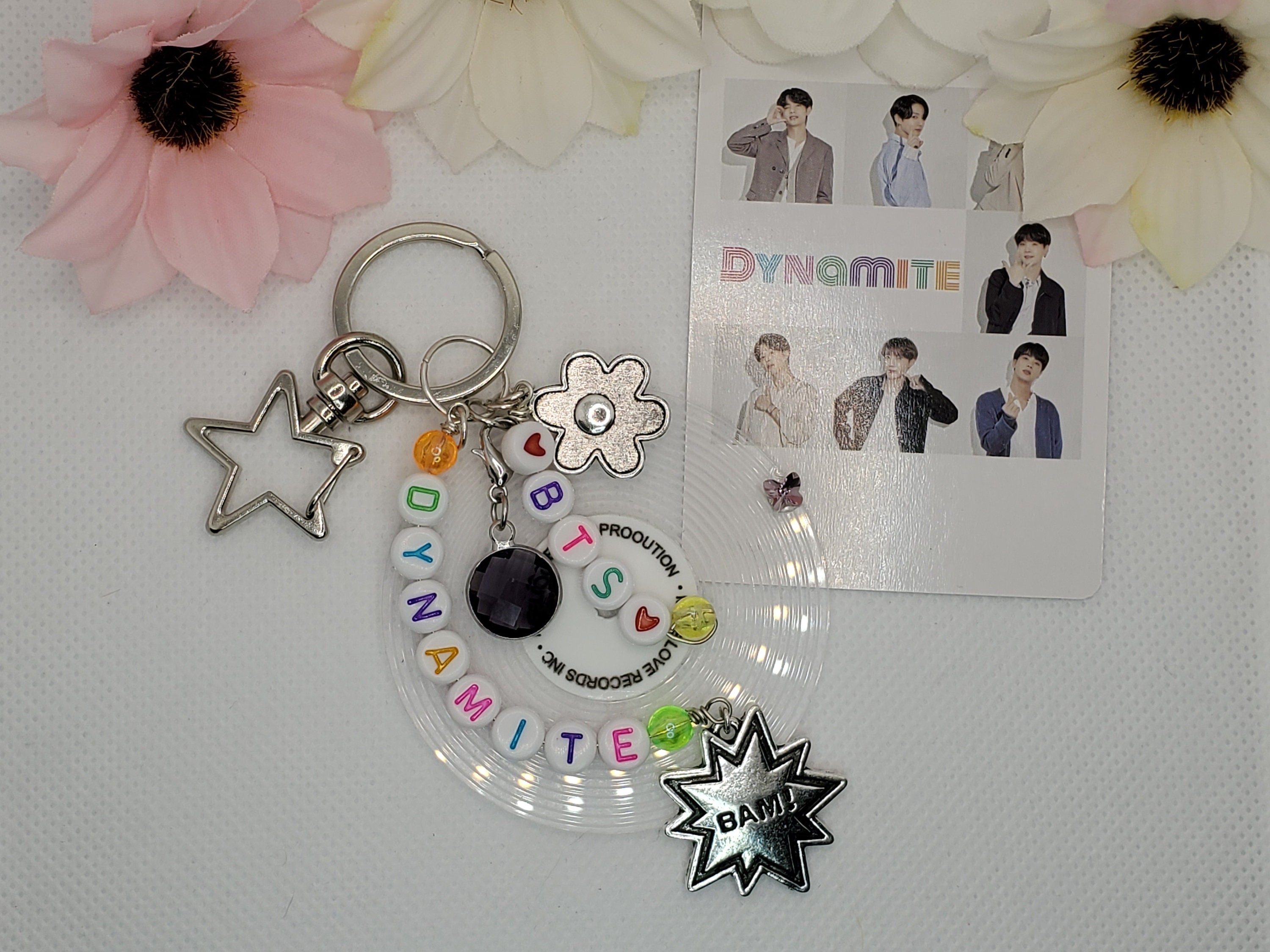 BTS DYNAMITE Keychain | Etsy
