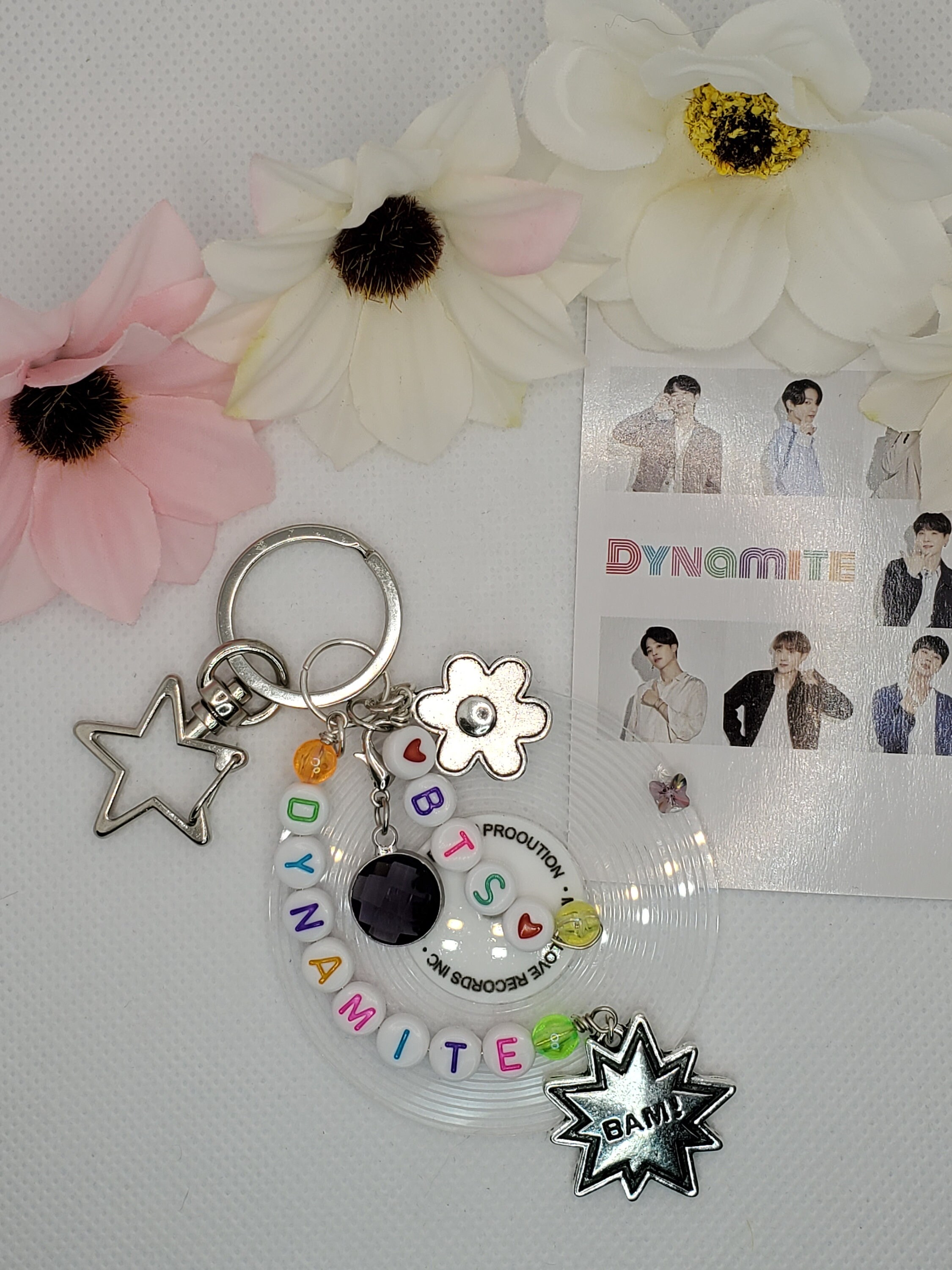 BTS DYNAMITE Keychain | Etsy