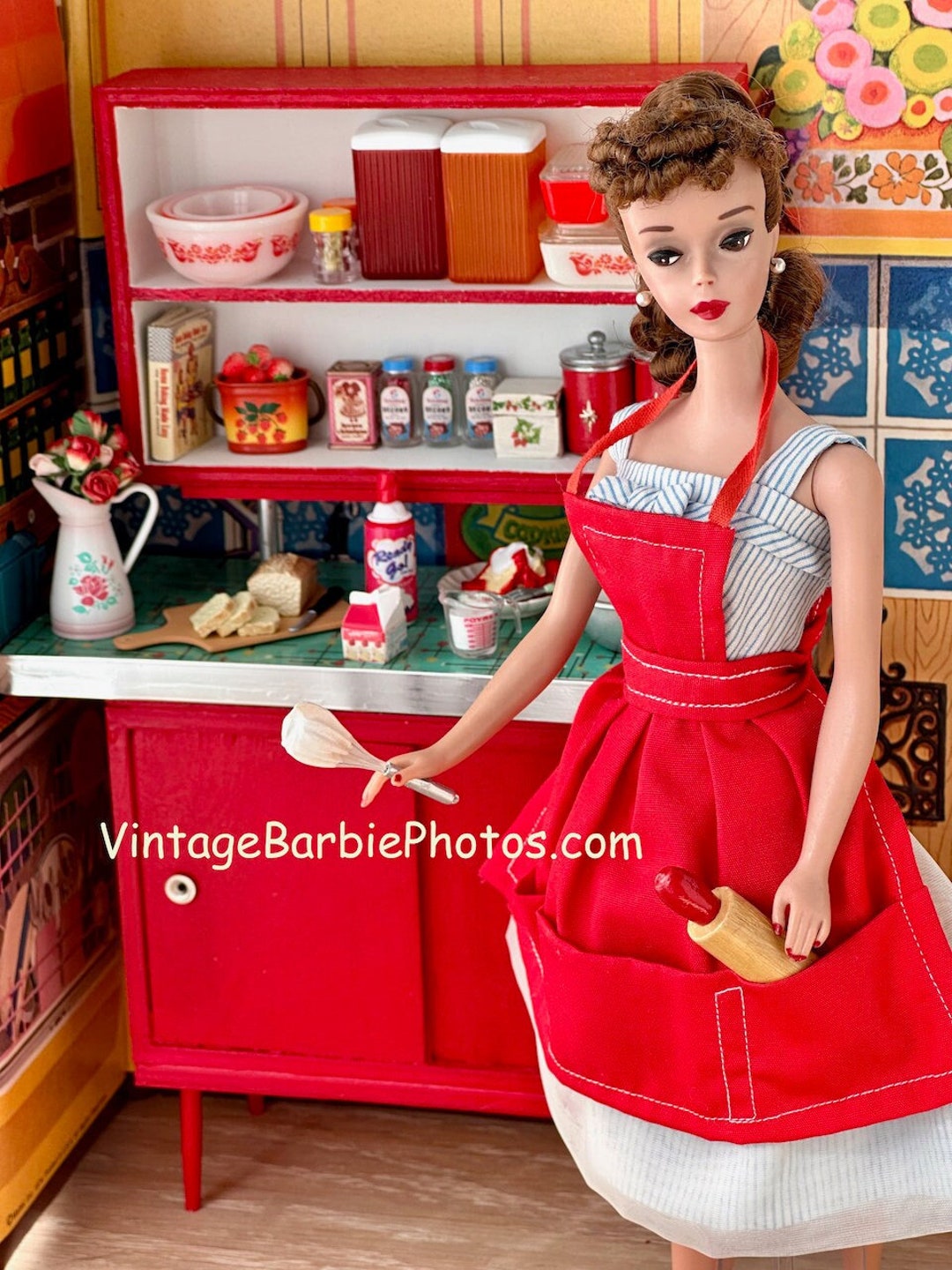 Vintage Barbie Kitchen Time Miniature Set - Etsy
