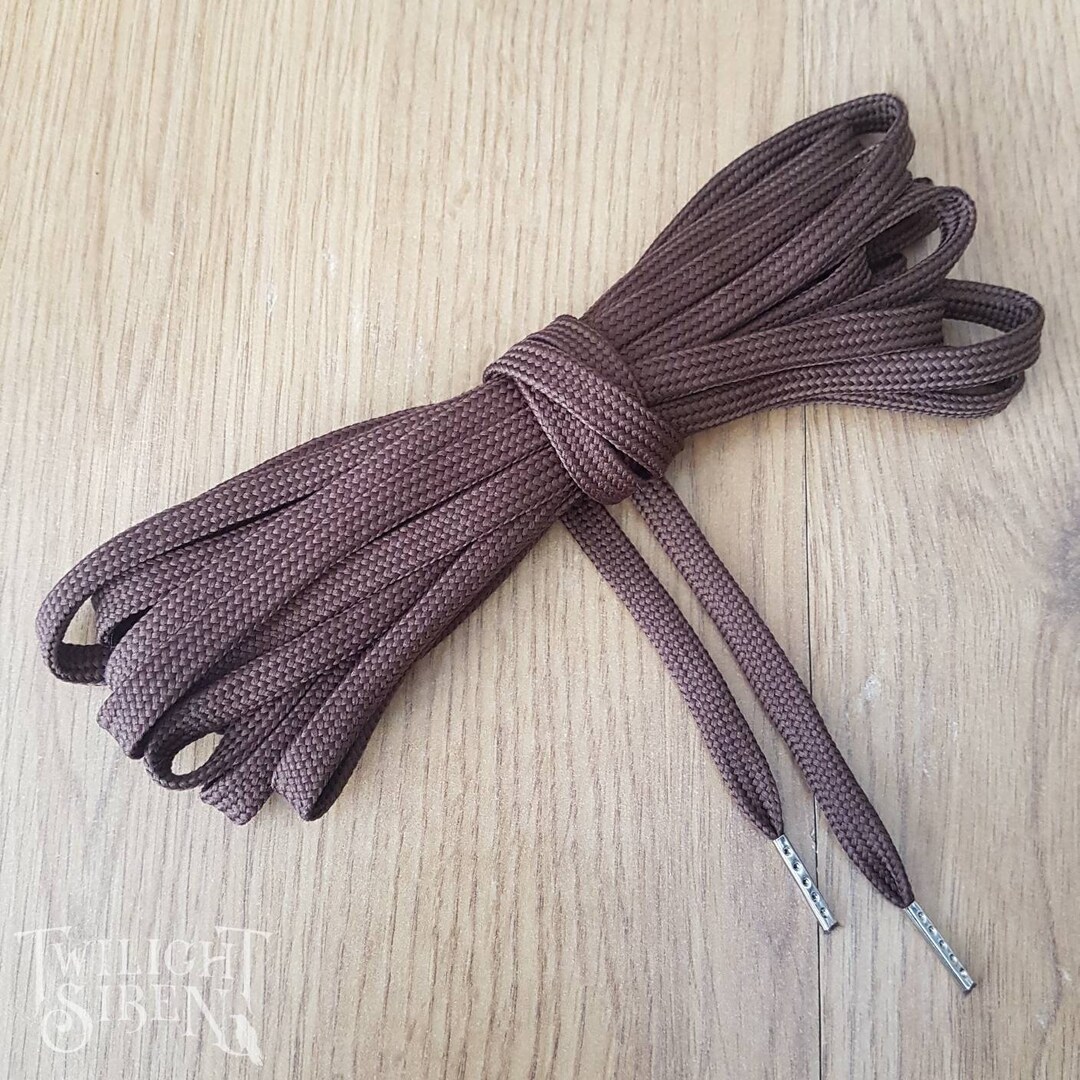 BROWN Corset Flat Lacing, Replacement Stays Lacing, Polyester Gown ...