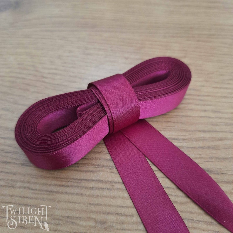 Satin Ribbon Corset Lacing 10mm/ 15mm Double Faced Satin - Etsy