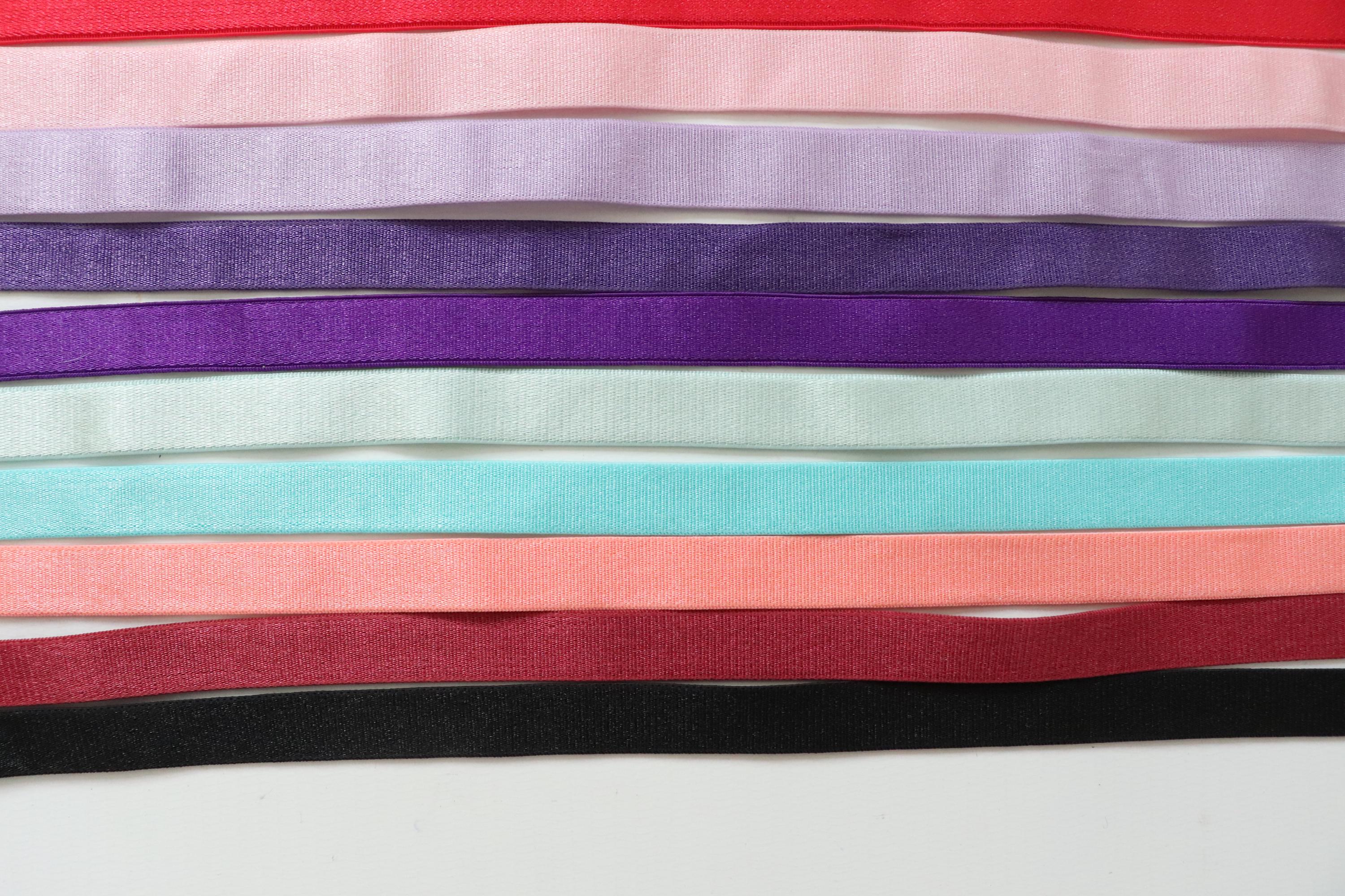16mm, 15mm, 12mm Satin Bra Strap Elastic - Plush Back Elastic ...