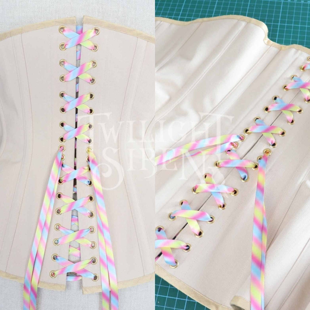 Satin Ribbon Corset Lacing, 10mm / 16mm Double Faced Satin Ribbon ...